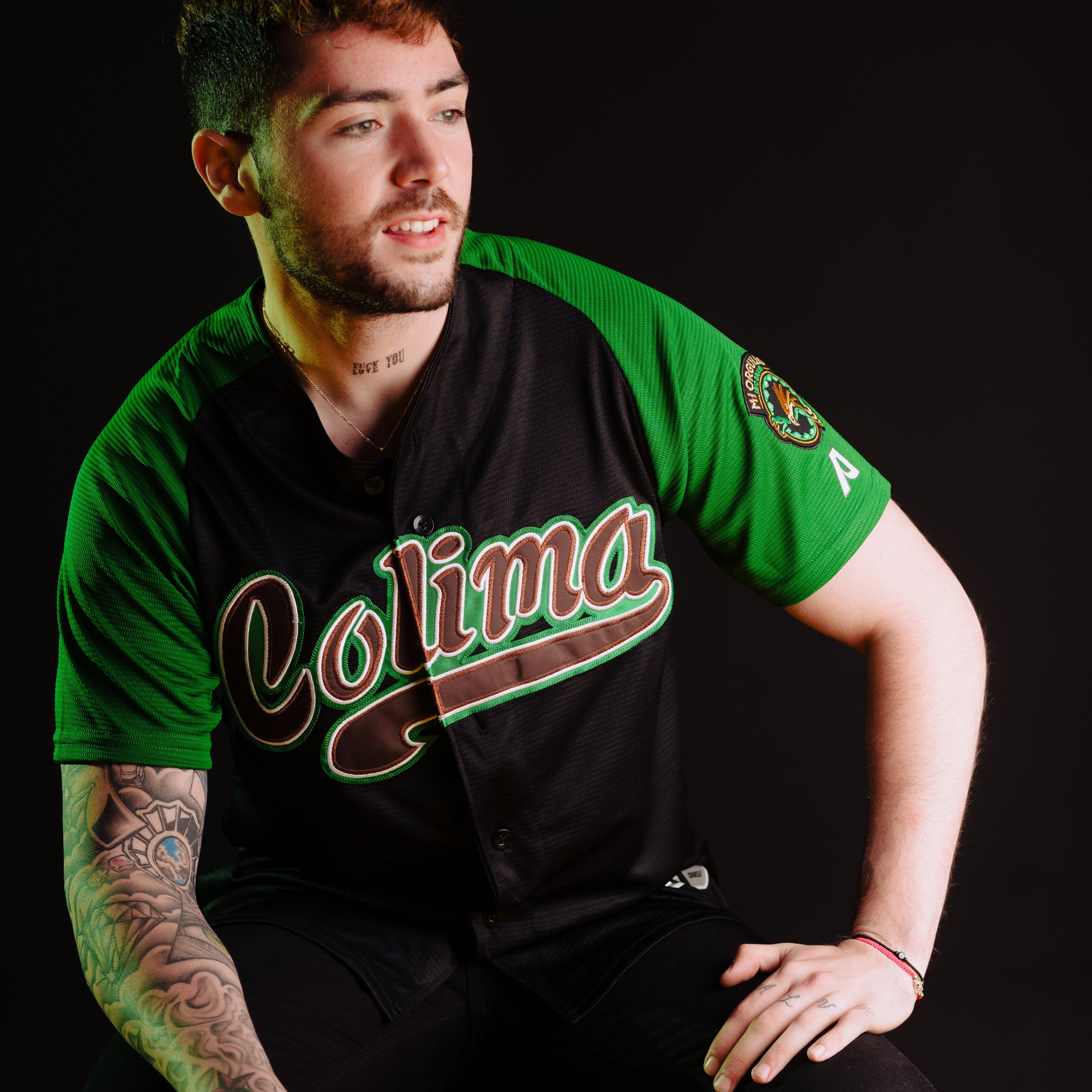 COLIMA BLACK/GREEN JERSEY – MI ORGULLO BRAND